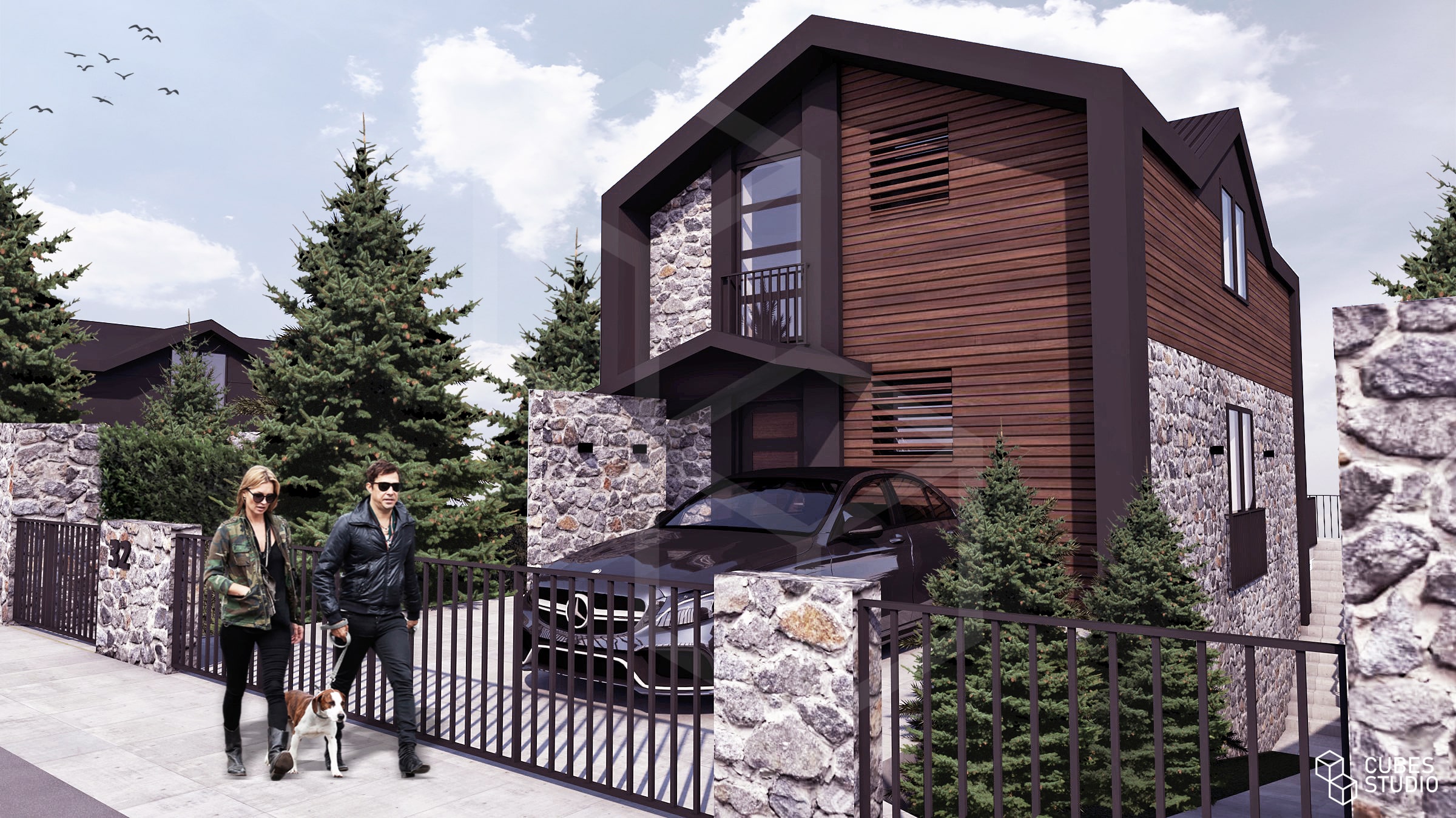 Villa architecture - WATCH VILLA - Cubes Studio