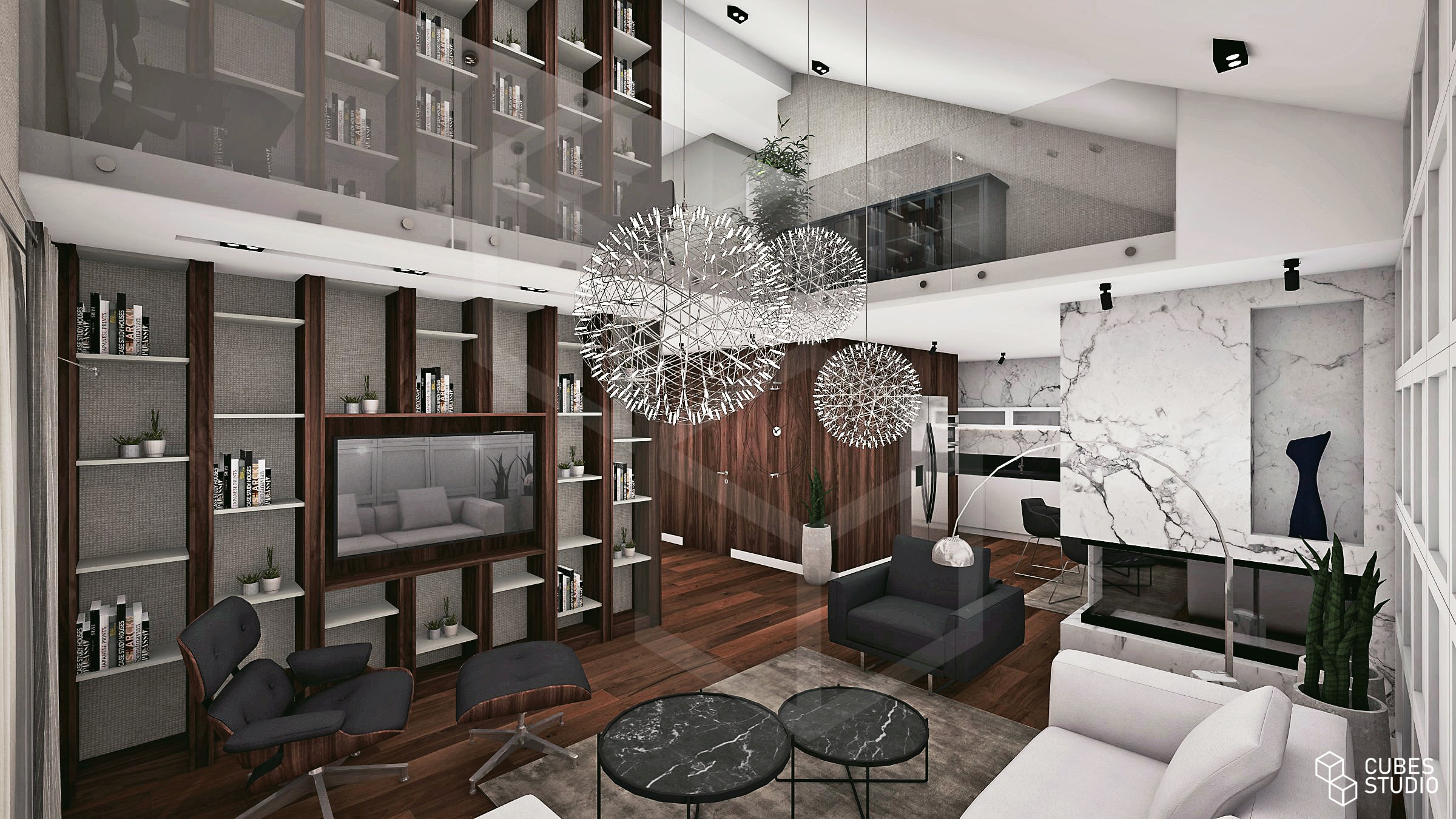 Home interior - WALLNUT HOUSE - Cubes Studio